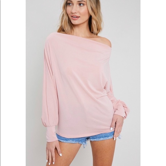 Tops | New Blush Long Sleeve Top | Poshmark